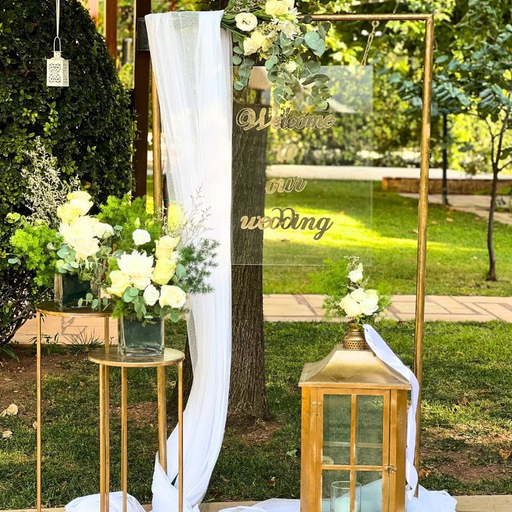 Στολισμός γάμου σε νησί - Ρομαντικός στολισμός στη Μήλο